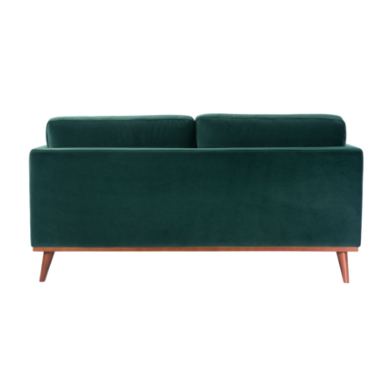 Twenty10 Designs Mickey 2 Seats Sofa Velvet Upholstered - Green Colour ...